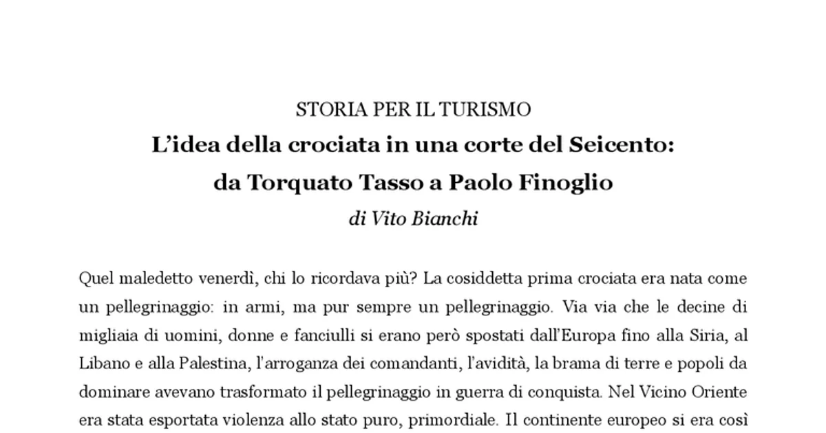 L'idea della Crociata nel Seicento | Algor Library