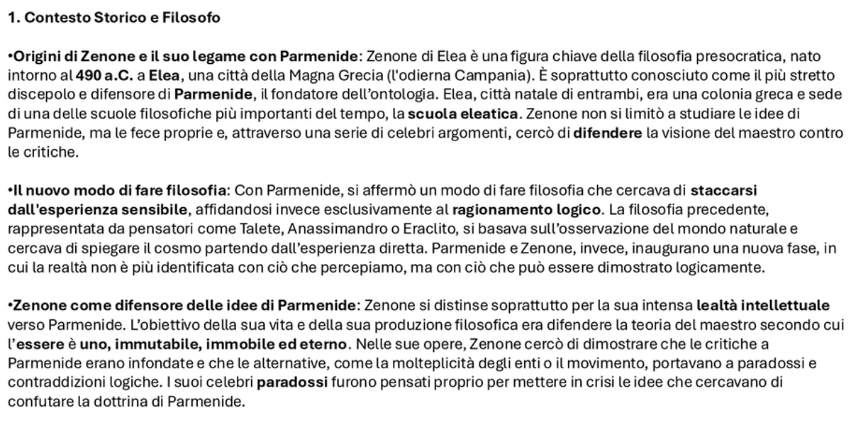 Filosofia di Zenone, Paradossi del Movimento | Algor Library