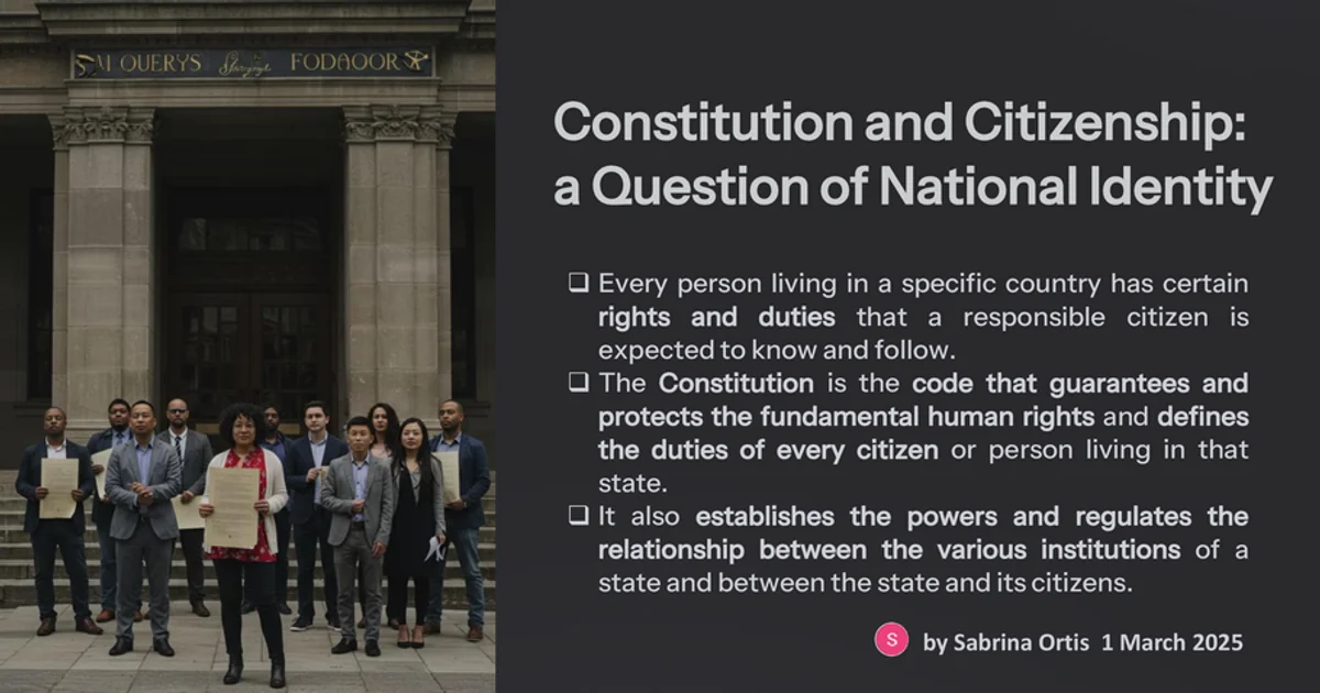 Constitution and Citizenship | Algor Library
