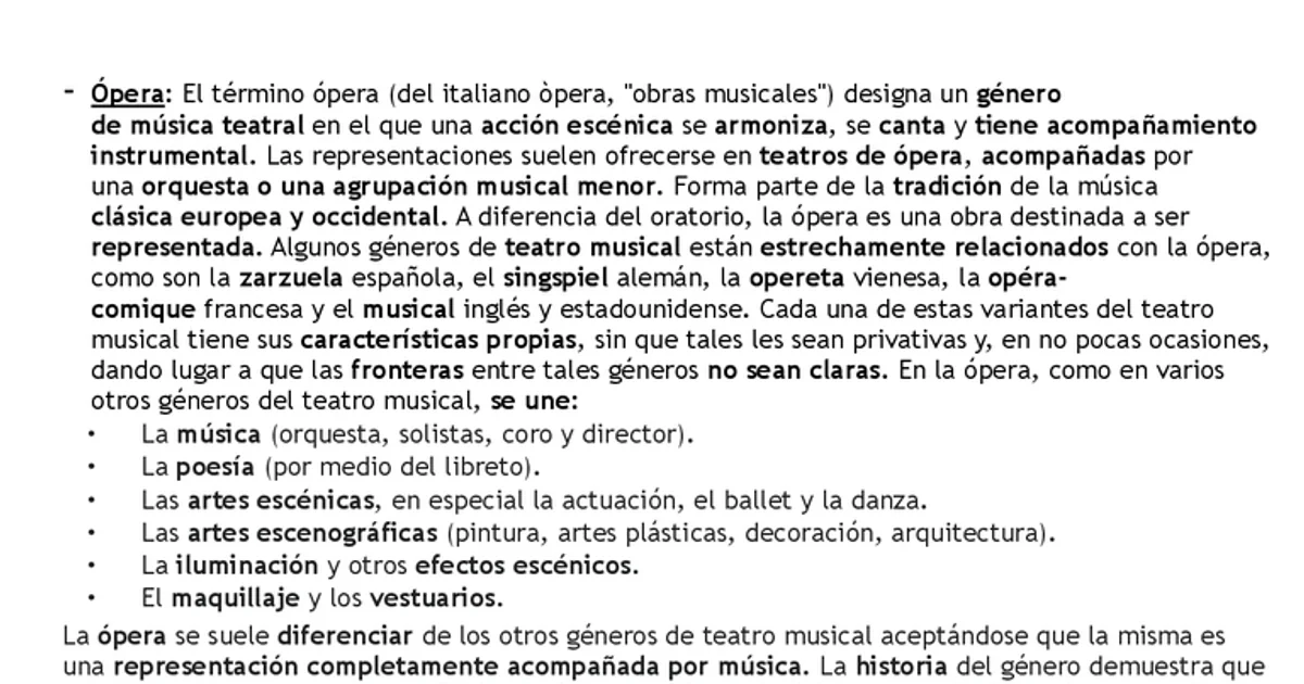 Historia de la Ópera, Universidad | Algor Library