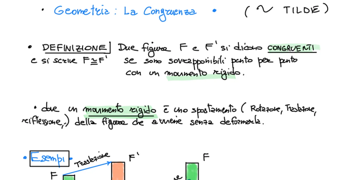 Geometria, La Congruenza | Algor Library