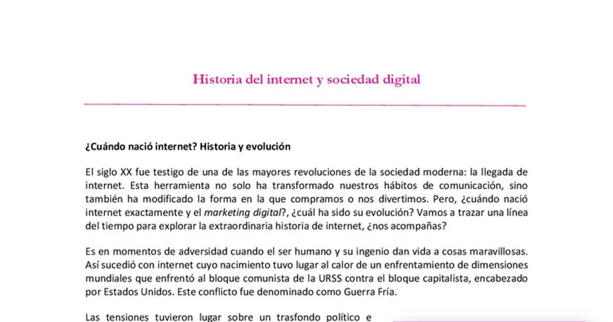 Historia del Internet y Sociedad Digital, Harvard | Algor Library