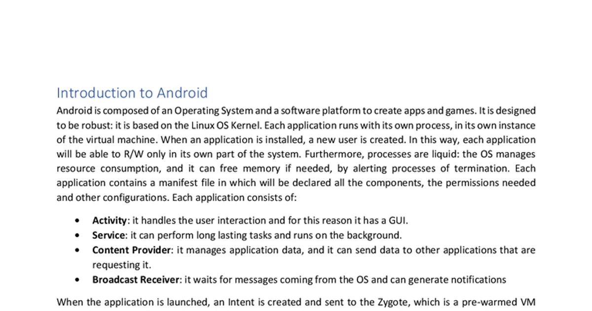 Introduction to Android | Algor Library