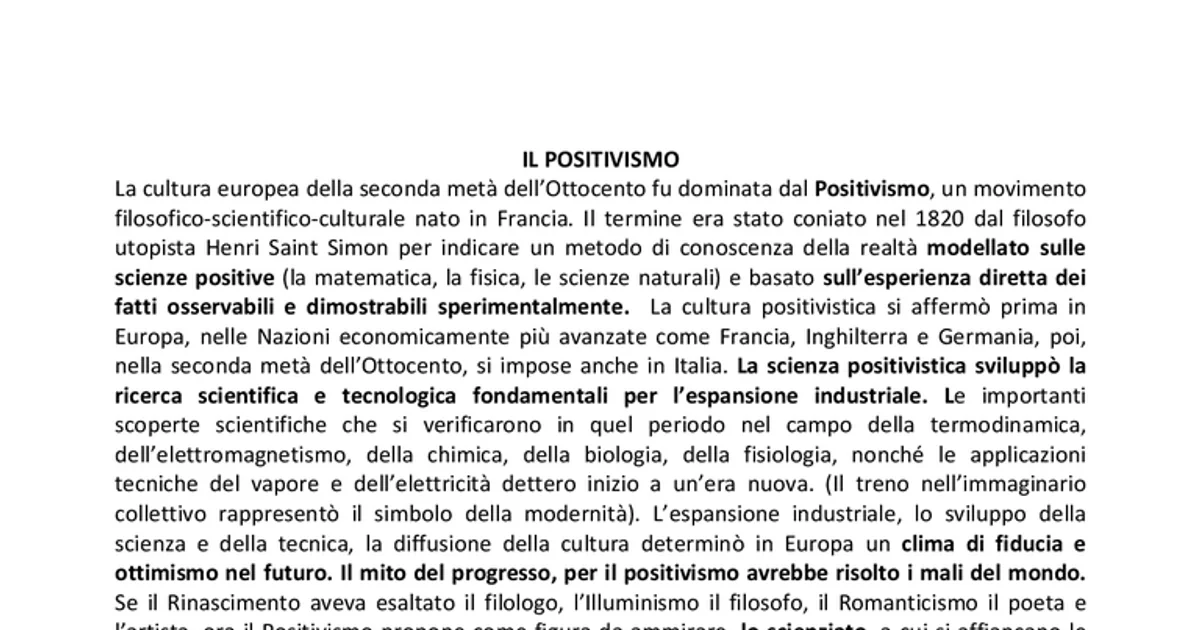 Il Positivismo, Naturalismo francese, Zola | Algor Library