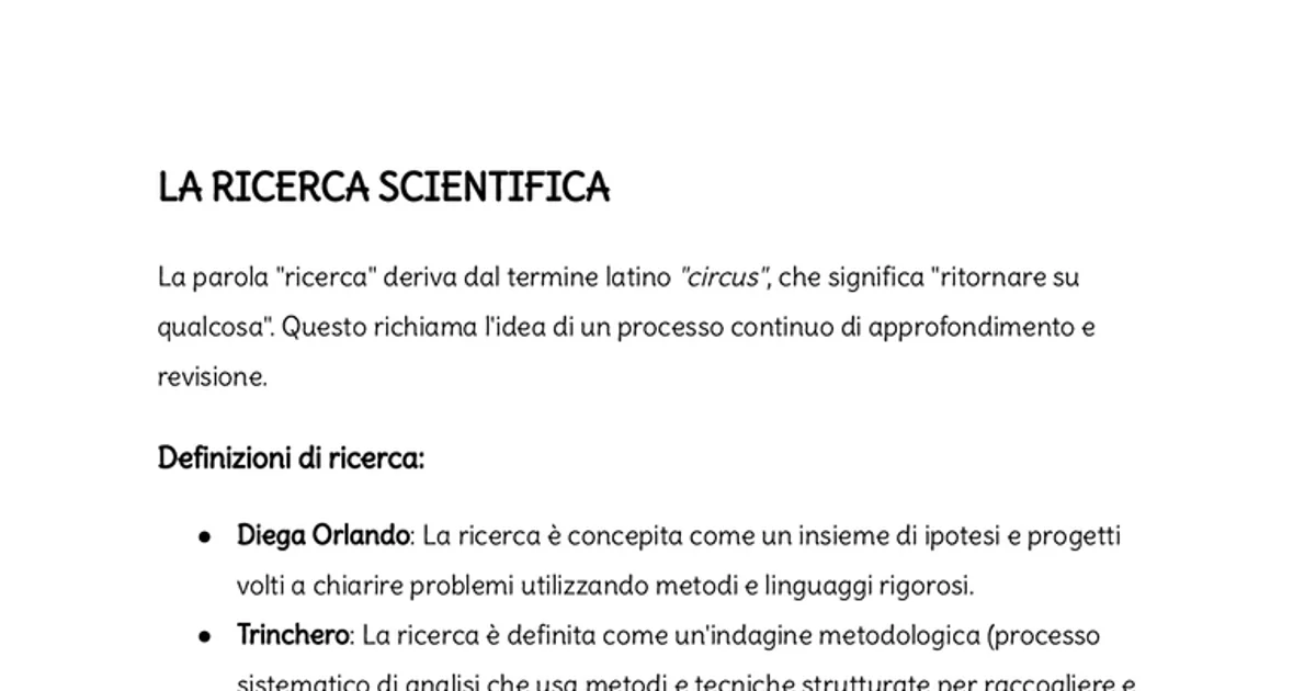 La Ricerca Scientifica | Algor Library