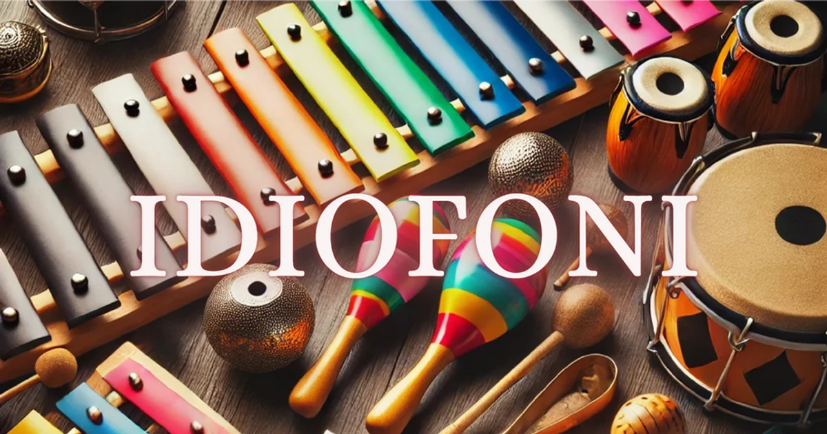 Idiofoni, strumenti musicali | Algor Library