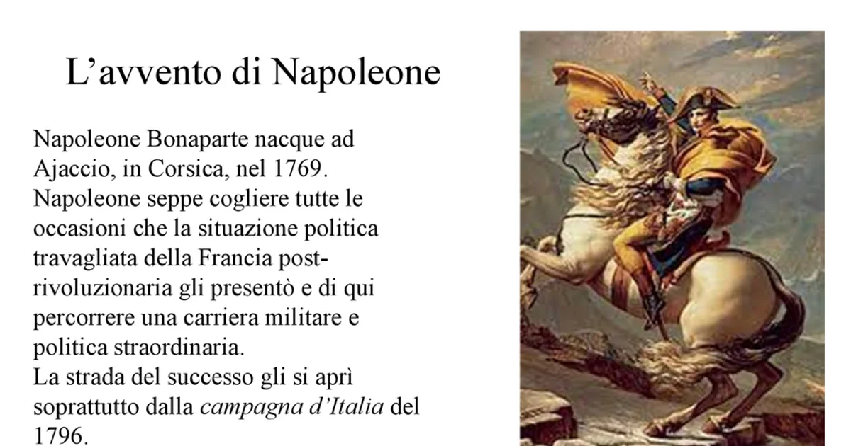 L'avvento di Napoleone | Algor Library