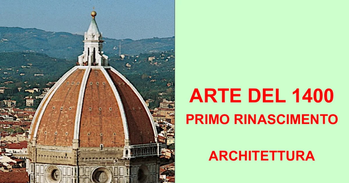 Arte 1400 Primo Rinascimento Architettura | Algor Library