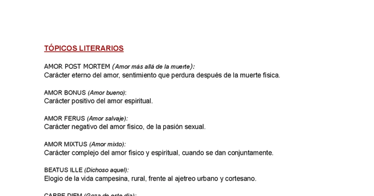 Tópicos Literarios, Recursos Fónicos | Algor Library