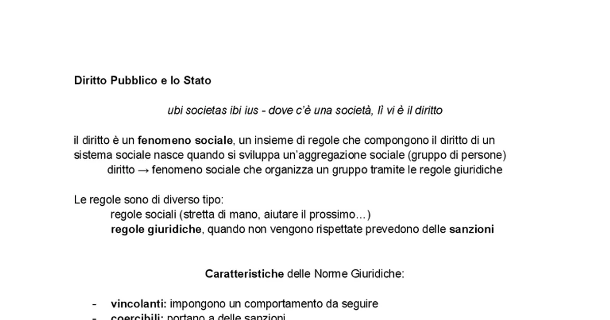 Diritto Pubblico e lo Stato | Algor Library