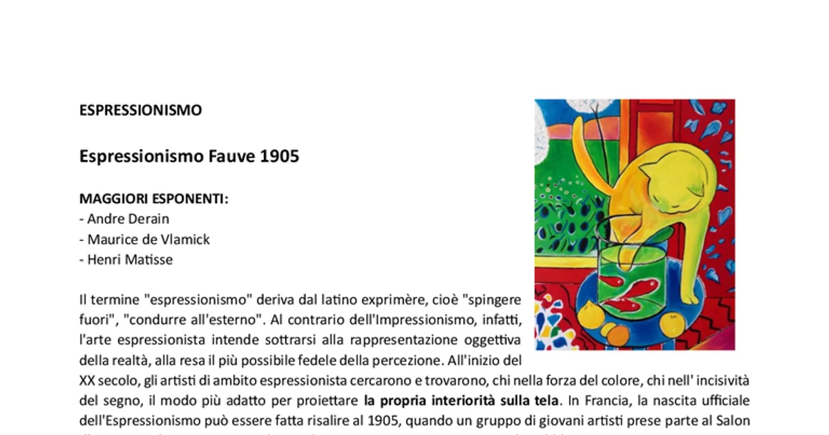 Espressionismo, Fauves, Die Brücke, Pop Art | Algor Library
