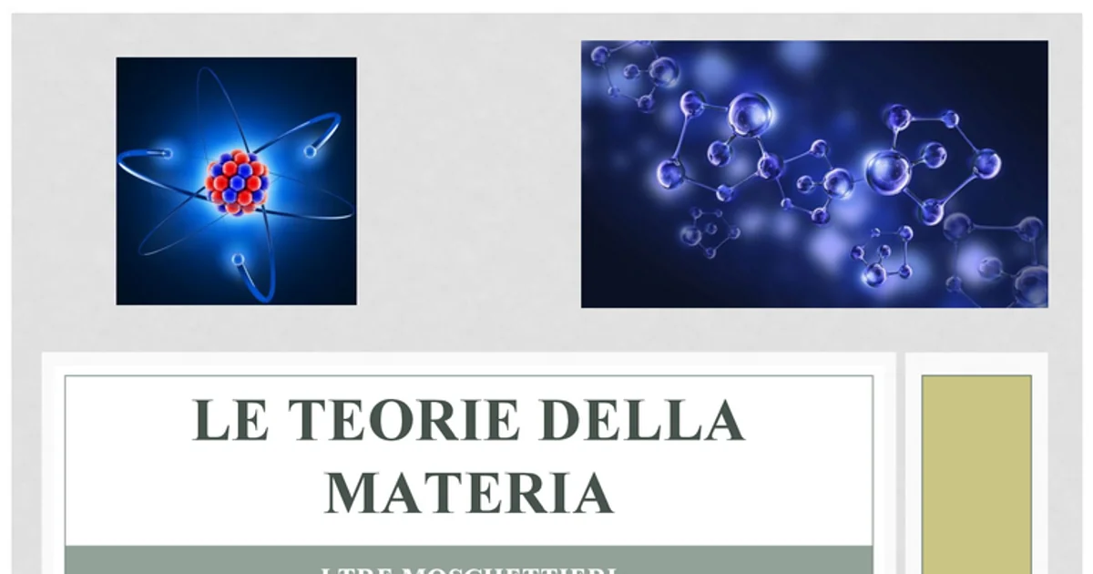 Le Teorie della Materia | Algor Library