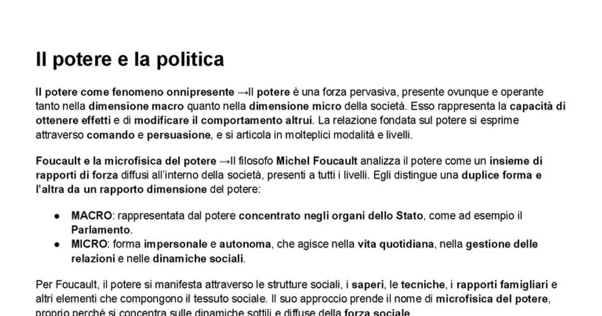 Il Potere e la Politica | Algor Library