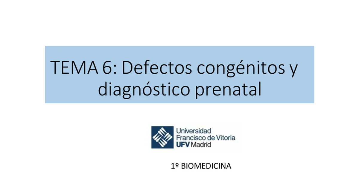 Defectos Congénitos y Diagnóstico Prenatal | Algor Library