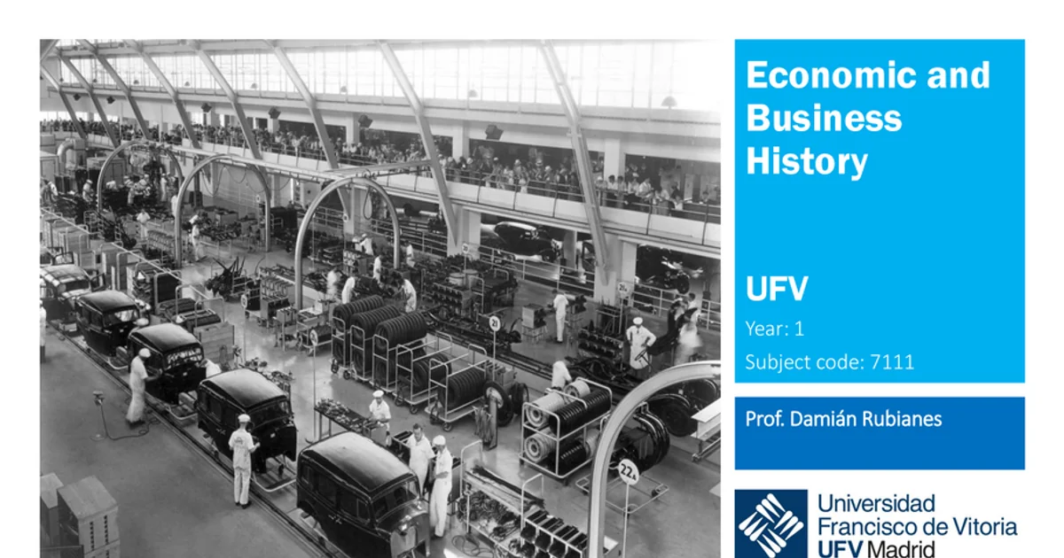 Economic and Business History | Algor Library