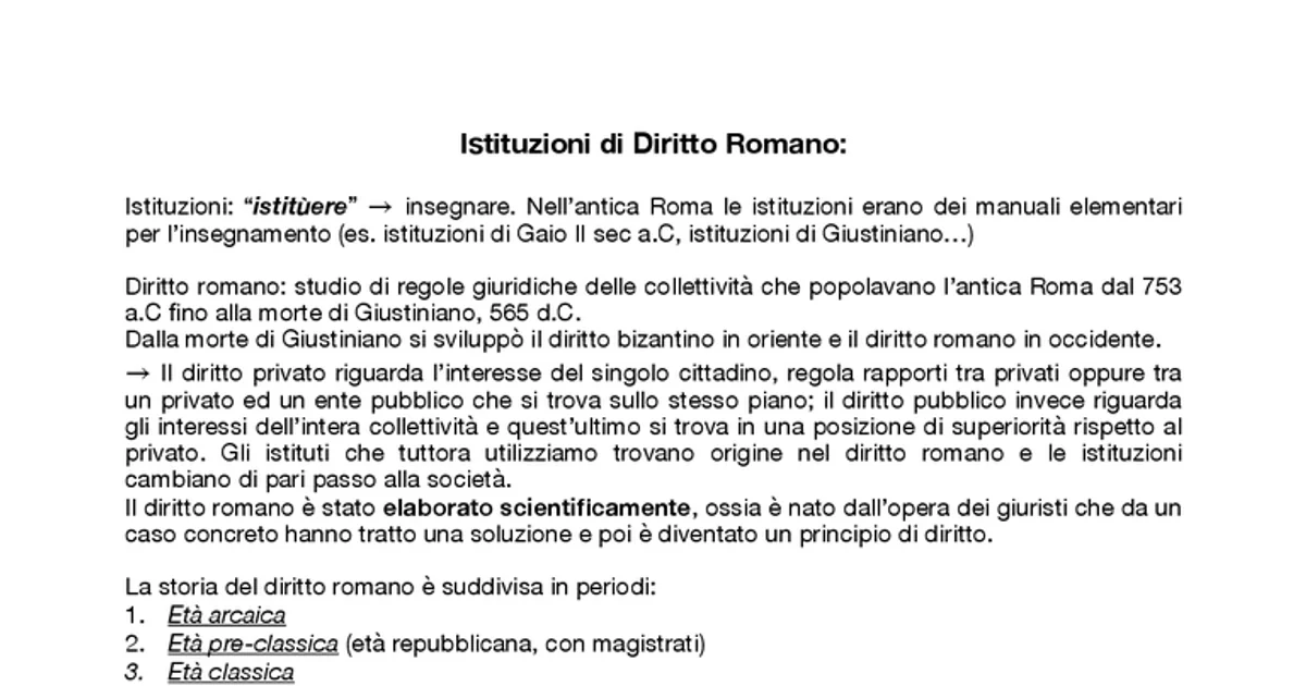 Istituzioni di Diritto Romano | Algor Library