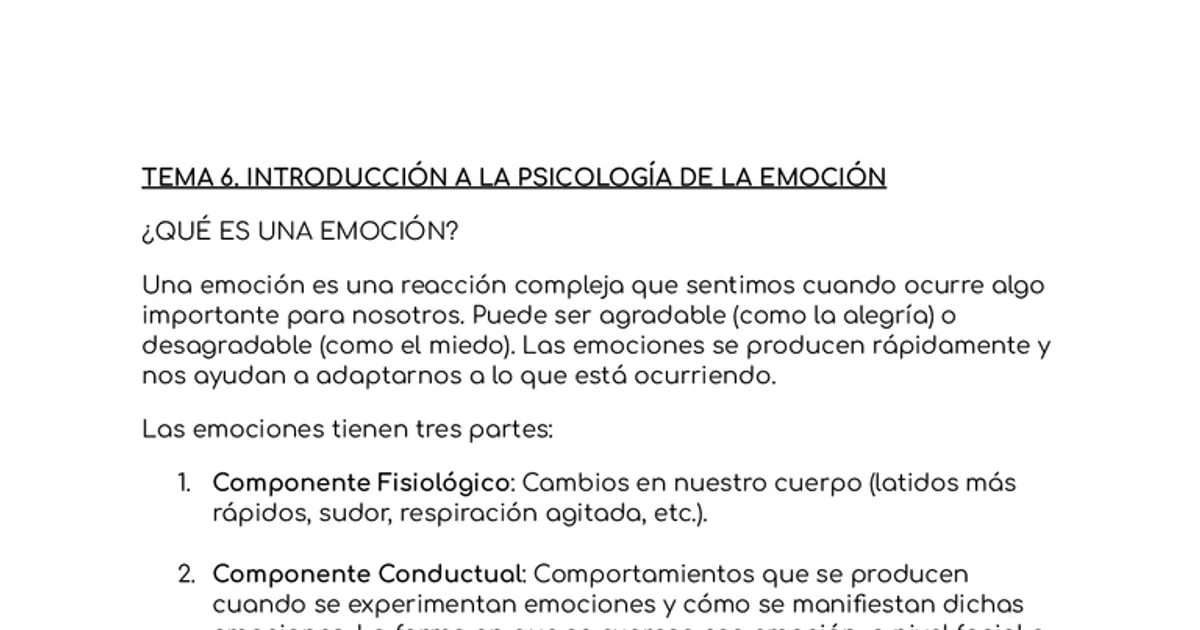 Introducción a la Psicología de la Emoción | Algor Library