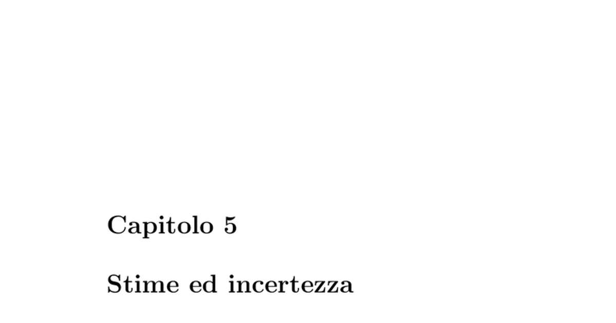 Stime ed Incertezza | Algor Library
