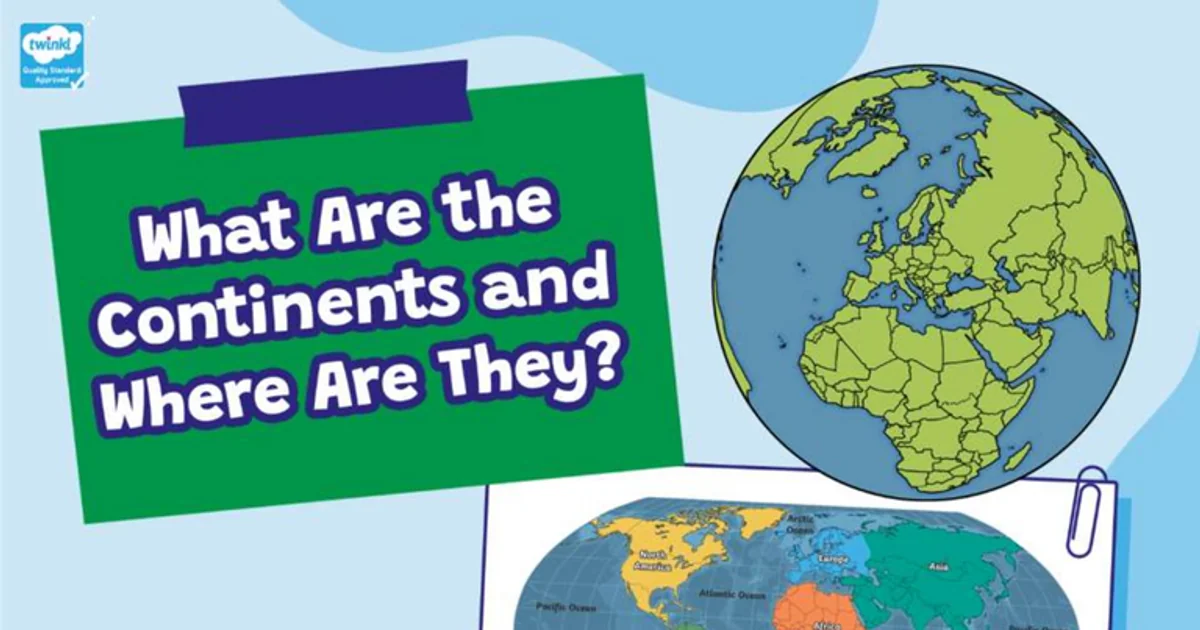 What Are the Continents, Twinkl | Algor Library