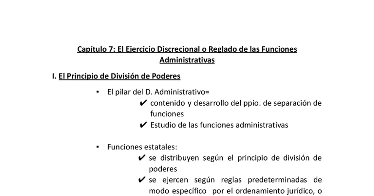Ejercicio Discrecional Funciones Administrativas | Algor Library