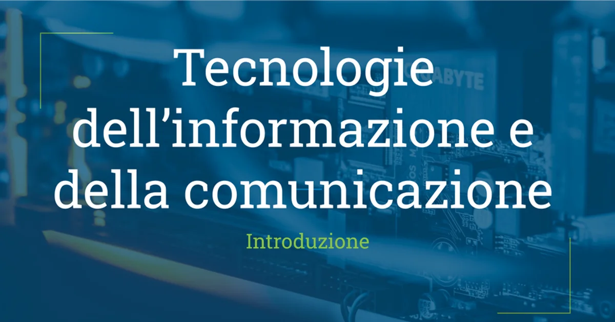 Tecnologie dell'informazione e della comunicazione | Algor Library