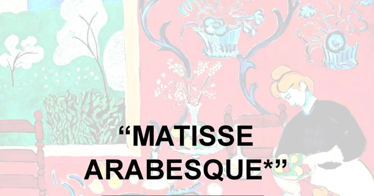 Matisse Arabesque, Arte Islamica | Algor Library