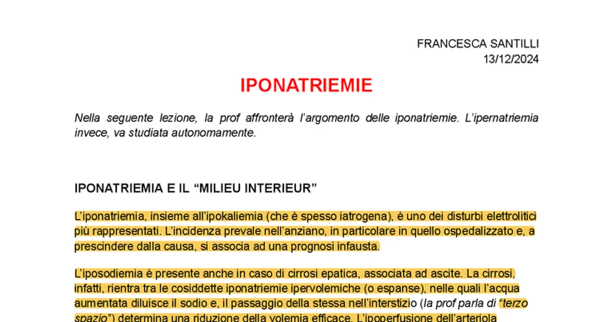 Iponatriemie, Biologia | Algor Library
