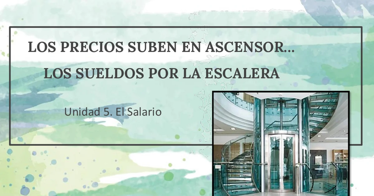 Precios Suben, Sueldos Escalera | Algor Library
