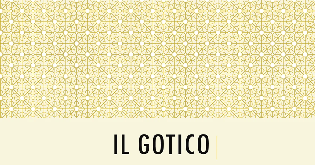 Il Gotico, Scuola superiore | Algor Library