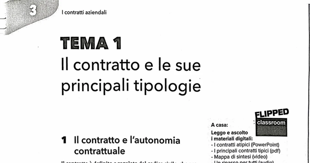 Il Contratto e le sue Tipologie | Algor Library