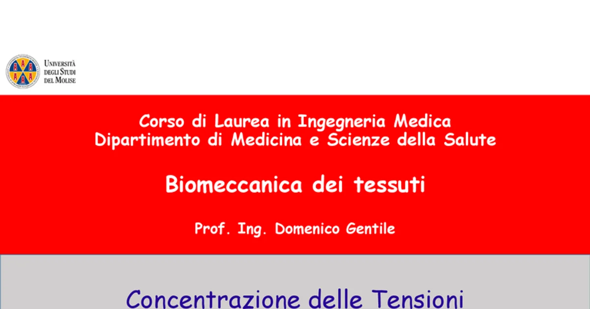 Concentrazione delle Tensioni, UniMol | Algor Library