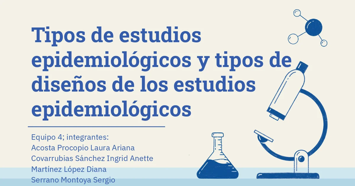 Tipos de Estudios Epidemiológicos, UNAM | Algor Library