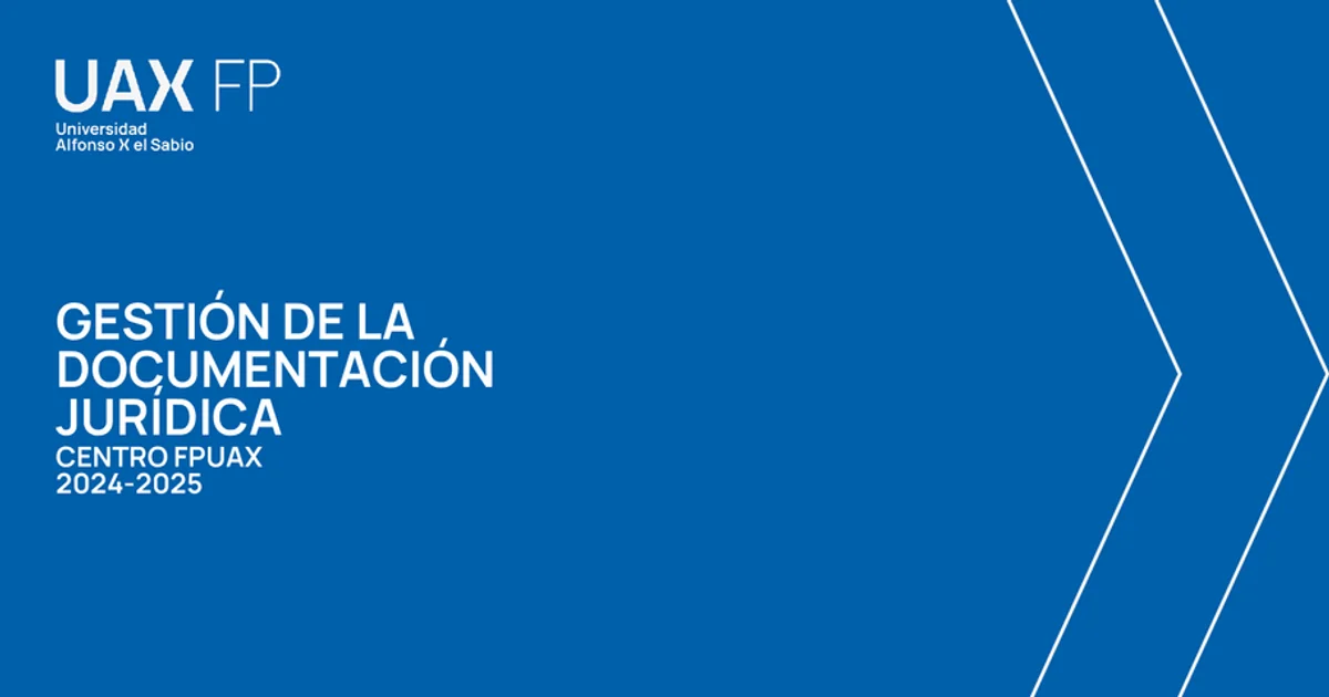 Gestión Documentación Jurídica, UAX FP | Algor Library