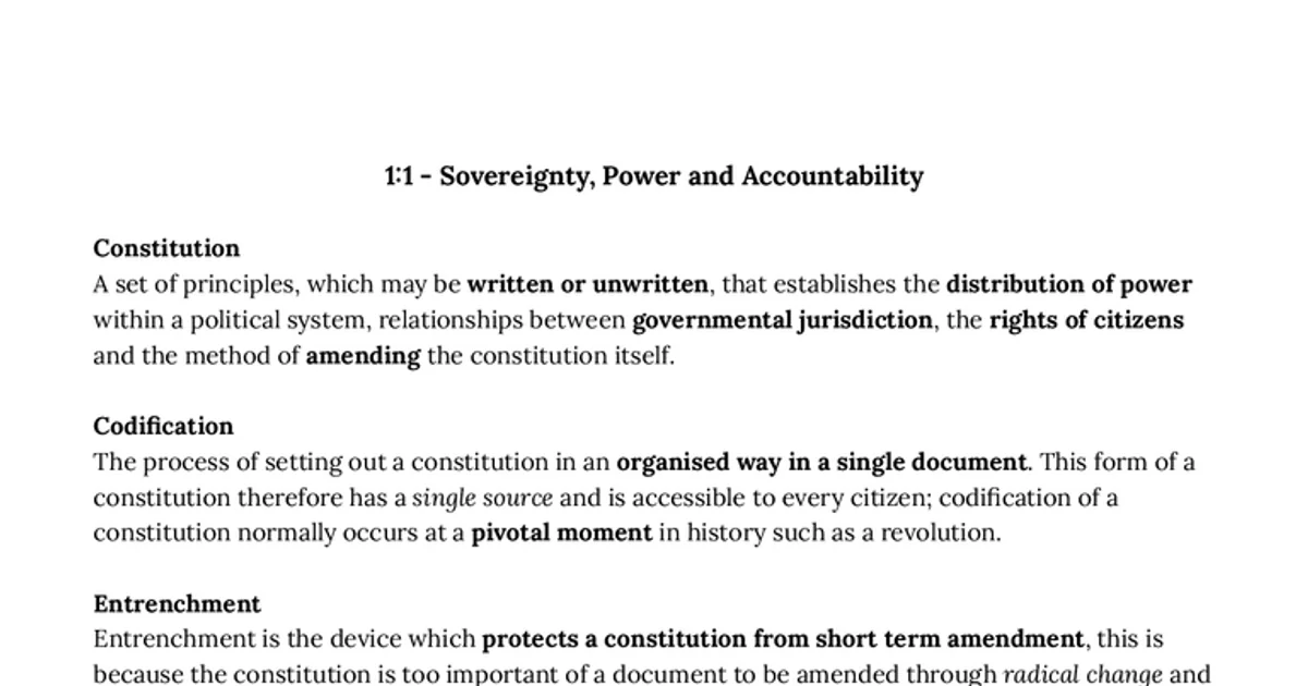 Sovereignty, Power and Accountability | Algor Library