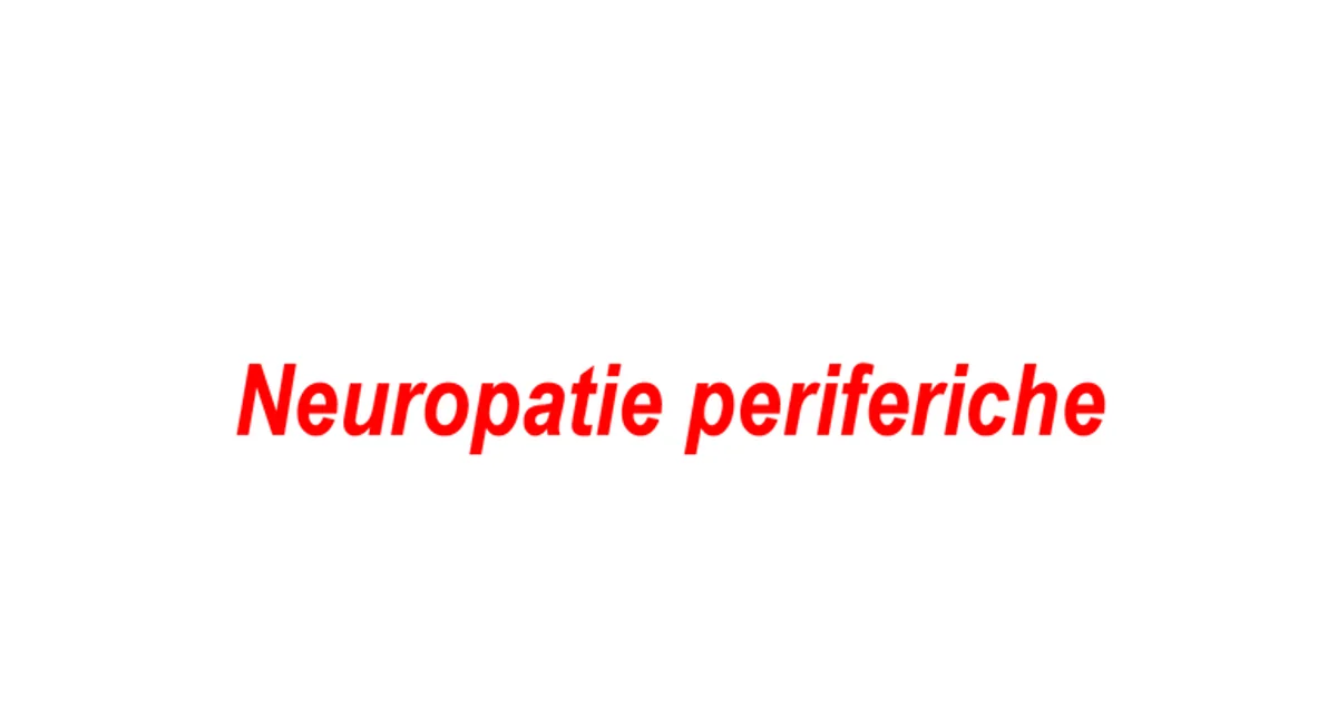 Neuropatie periferiche | Algor Library