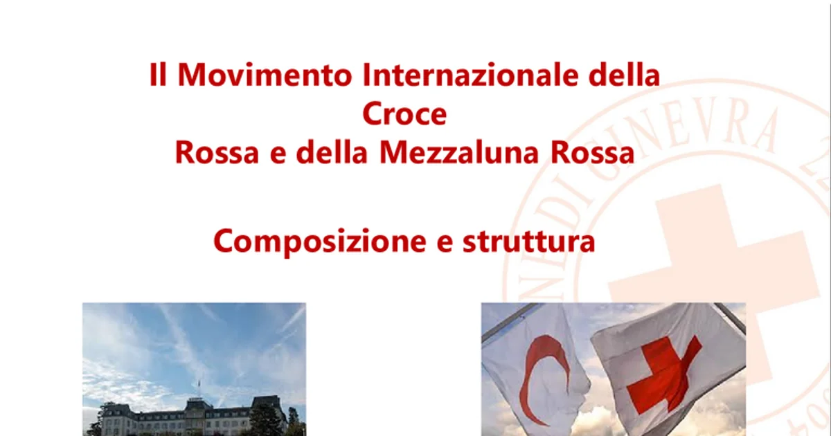 Movimento Croce Rossa, Croce Rossa Italiana | Algor Library
