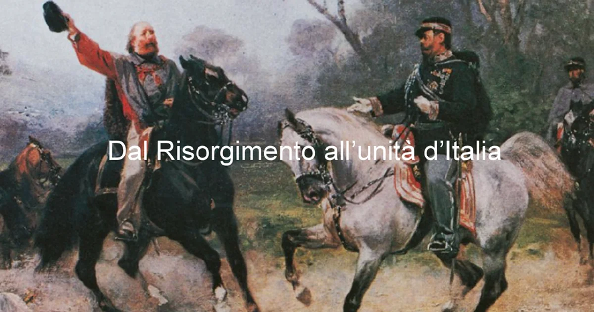 Dal Risorgimento all'unità d'Italia, Hub Scuola | Algor Library