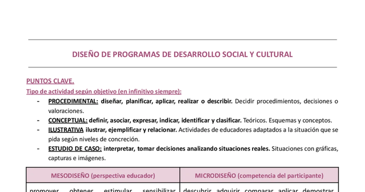 Diseño de Programas de Desarrollo Social y Cultural | Algor Library