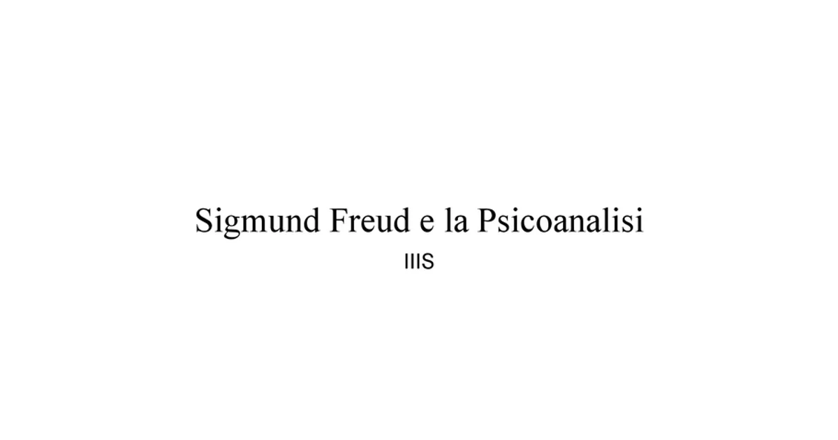 Sigmund Freud e la Psicoanalisi | Algor Library