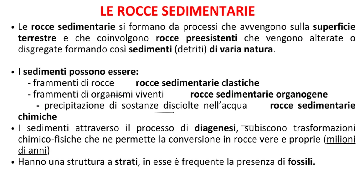 Le Rocce Sedimentarie | Algor Library
