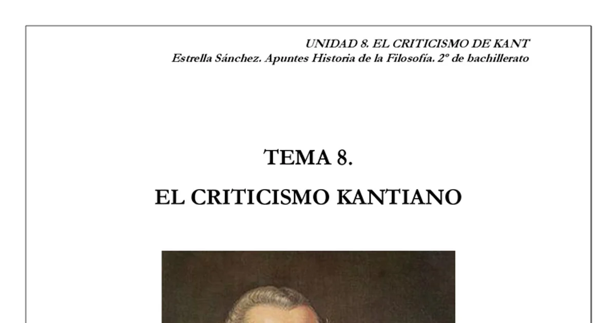 El Criticismo Kantiano, Estrella Sánchez | Algor Library